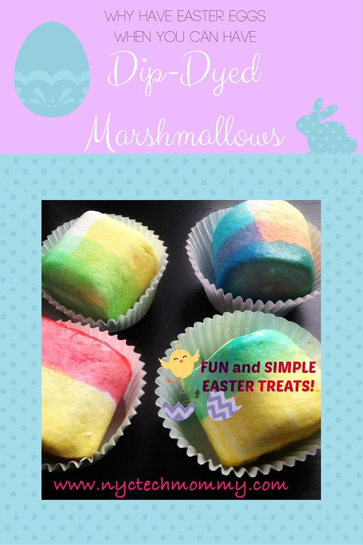 Dip Dyed Marshmallow Treats Instead of Easter Eggs